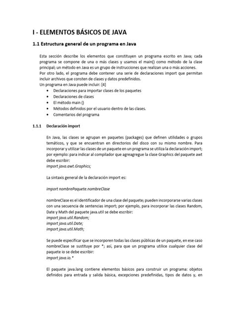elementos basicos y ejercicios de java estructuras de control y