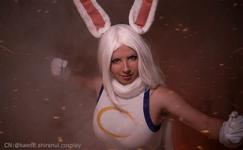Nuoqi Mha Miruko Cosplay Rabbit Hero Bunny Costume Bodysuit Suit