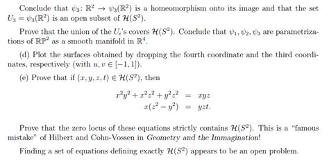 problem b5 160 consider the map h r3→r4 defined