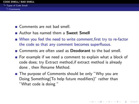 Code Smells And Its Type With Example Pdf