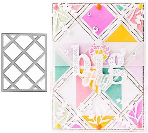 Rectangle Grid Frame Metal Die Cuts Rectangle Frame Cutting Dies Cut