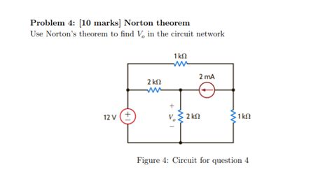 solved please use norton s theorem a ﻿use norton s