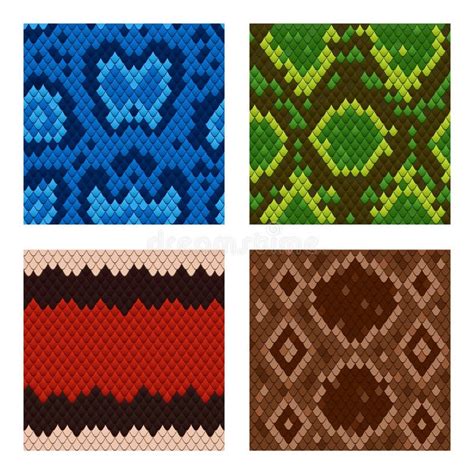 Cartoon Snake Skin Pattern Snakes Skins Reptile Leather Camouflage Abstract Texture Striped