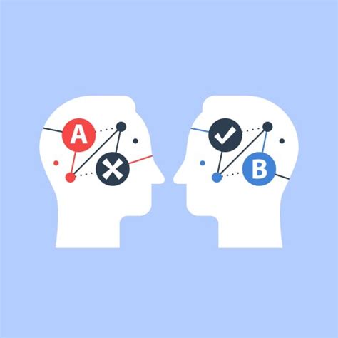Ai In Decision Making Concept Flat Royalty Free Vector Image