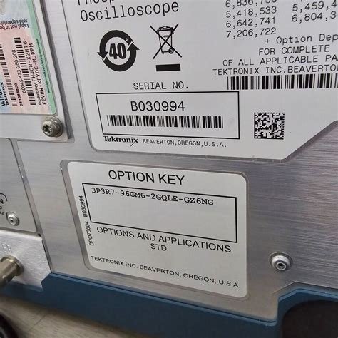 Used Tektronix Dpo70604 Digital Phosphor Oscilloscope 6ghz 25gs S Opt Std Ebay