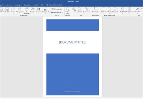 Unabhängig Viel Mischung Office Word Deckblatt Vorlagen Gesamt Gleich
