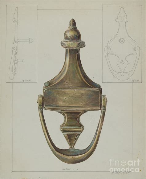 Door Knocker Drawing At Jill Farris Blog
