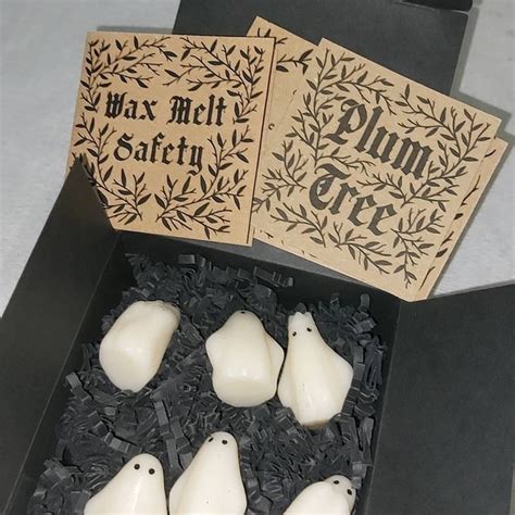 Ghostly Vanilla Soy Wax Melts Gothic Wax Melts Ghost Ghosts Witchy