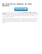 Ap Statistics Chapter A Test Answers Pdf Ap Statistics Chapter A Test Answers If You Ally