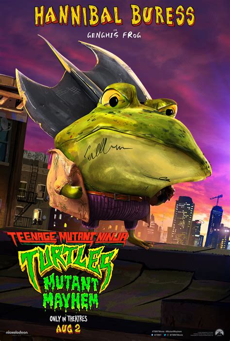 Teenage Mutant Ninja Turtles Mutant Mayhem Character Posters Hannibal