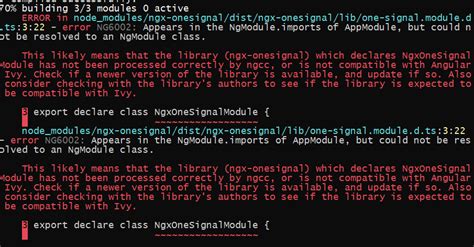 not compatible with angular ivy · issue 45 · msakamaki ngx onesignal
