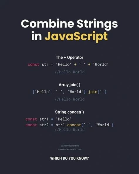 Ahmad Zia On Linkedin Three Ways To Combine Strings In Javascript🔥🔥