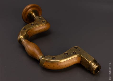 Incredible Solid Boxwood Ultimatum Bit Brace Excelsior 107754 Jim