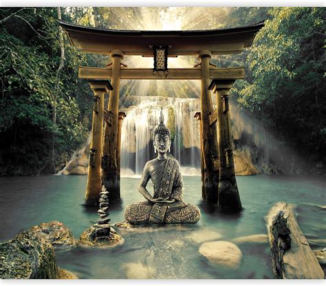 Murando Fototapete Buddha 150x105 Cm Vlies Tapeten Wandtapete XXL