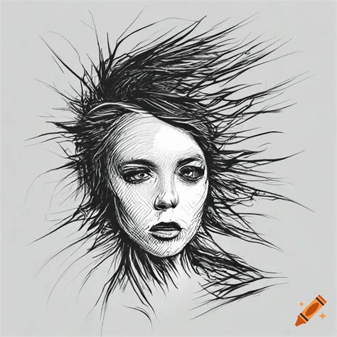 Terrified Expression Drawing