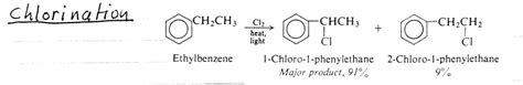 Solved Why Does The Chlorination Of Ethylbenzene Give Two