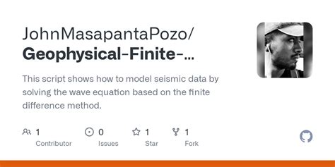 Github Johnmasapantapozogeophysical Finite Difference Seismic