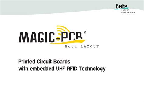 Pdf Printed Circuit Boards With Embedded Uhf Rfid … · 1 Option The Rfid Chip Is Mounted On