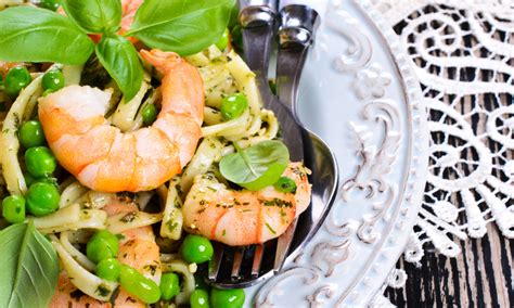 Makaron Tagliatelle Z Krewetkami I Warzywami