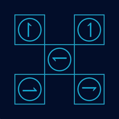 Premium Vector A Blue Circle With Arrows And Arrows On It