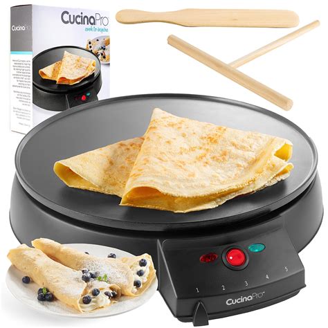 12 Griddle And Crepe Maker Non Stick Electric Crepe Pan Desertcart