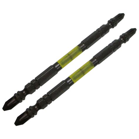 Anex アネックス 黒龍靭ビット タフ 2本組 2×130mm マグネット付き トーションビット Abrm 2130 工具先端工具