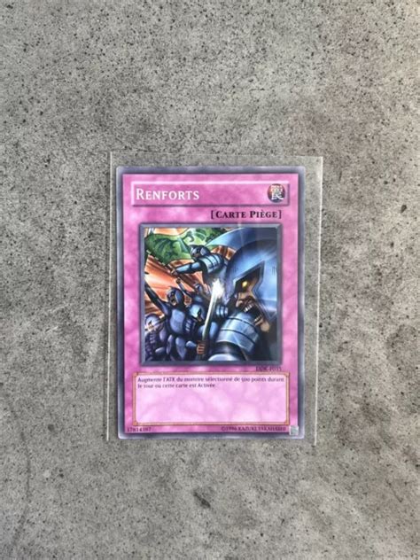 Carte Card Yu Gi Oh Konami 1996 Edition Renforts Ddk F035 Très Bon Etat