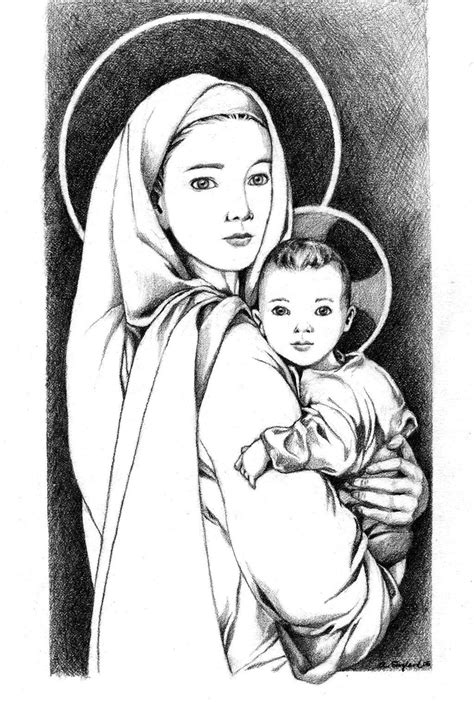 Virgen Maria Drawing Np