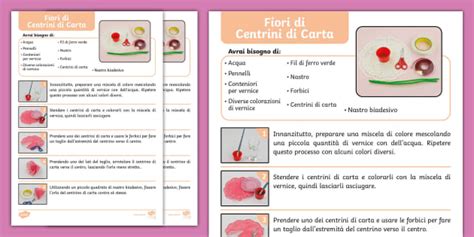 Lavoretto Fiori Di Carta Festa Della Mamma Teacher Made