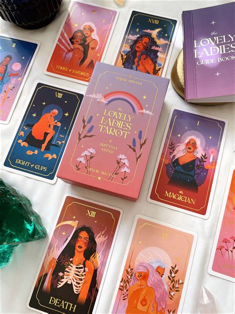Tarot Deck With Guidebook Oracle Deck Dark Purple Tarot Deck Tarot Deck