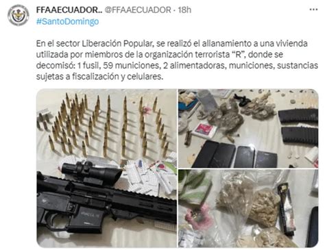 Crisis en Ecuador operativos del Ejército dejan más de mil detenidos conflicto armado