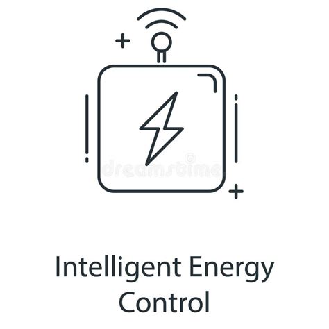 Intelligent Energy Control Icon Vector Design Stock Illustration Illustration Of Systems