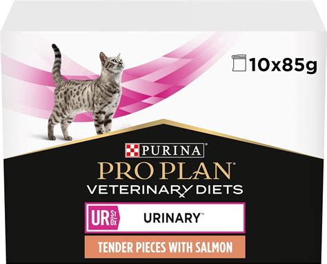 Pro Plan Veterinary Diets UR Urinary Wet Cat Food Salmon 10x85g ...