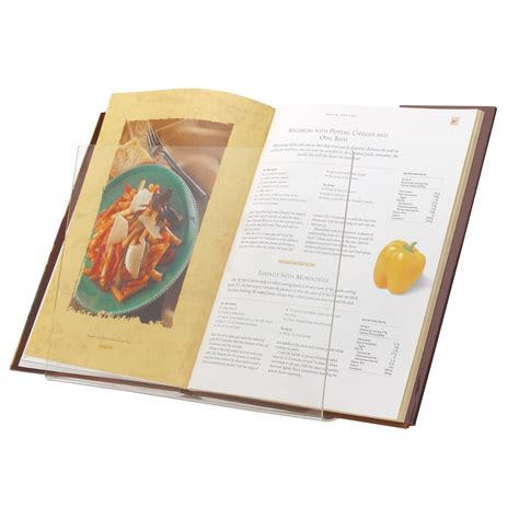 Kitchencraft Acrylic Cookbook Stand Recipe Protector Clear Amazon