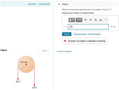 solved constants part a what is the net torque about the