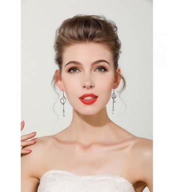 Platinum Plated Multi Teardrop Earrings Made With Swarovski Crystals