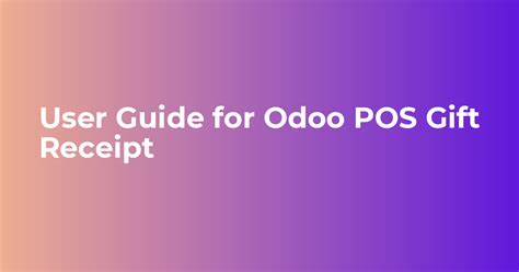 User Guide For Odoo Pos T Receipt Webkul Blog T Receipt