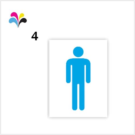 Gender Sticker Toilet Label Stickers Female Male Symbol Ladies Men