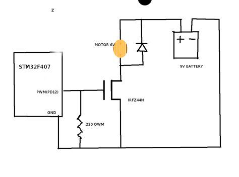 Microcontroller How To Get V DC Motor Running Using PWM Through STM Board Electrical