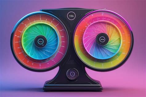 A Brightly Colored Image Of A Scale With Two Scales On It Generative Ai