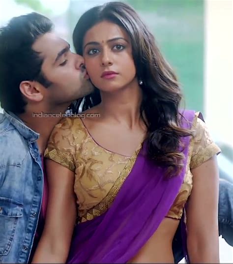 Rakul Preet Singh Pandaga Chesko 17 Hot Saree Midriff Hd Caps