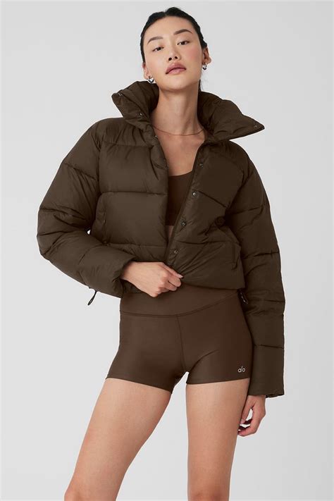 Gold Rush Puffer Espresso Espresso Xs Bra Tops Gold Rush Alo Yoga