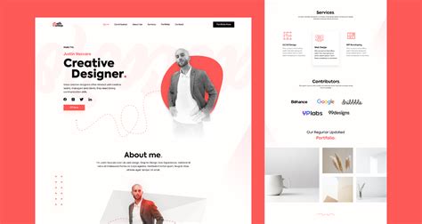 Personal Resume Portfolio Landing Page Figma Community