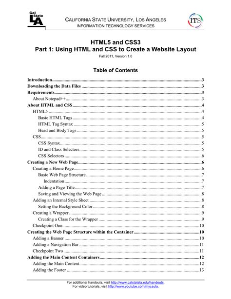 Html5 And Css3 Part 1 Using Html And Css To Create A Website Layout