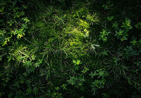 Mossy Grass Texture With Spotlight And Shadows Stock Illustration