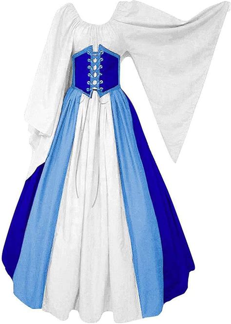 Uillui Womens Renaissance Medieval Costume Traditional