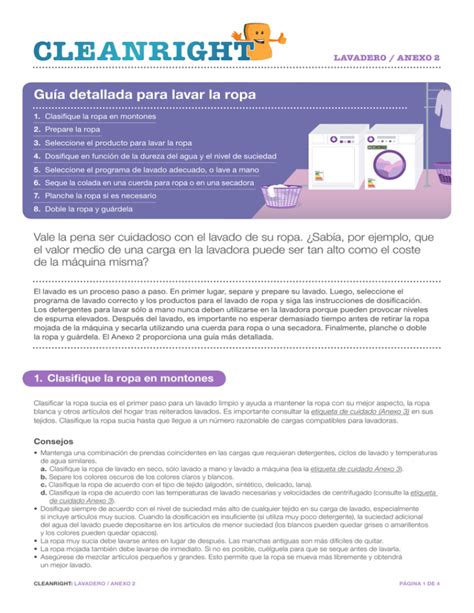 Guía detallada para lavar la ropa