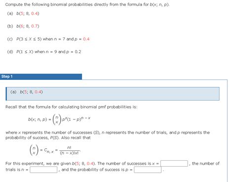 Solved Compute the following binomial probabilities directly | Chegg.com