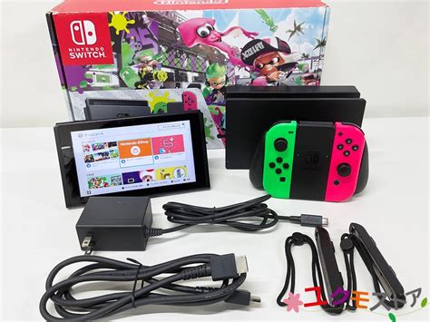 開始価格1円 Nintendo 任天堂 ニンテンドー Switch スイッチ 本体 Hac 001 スプラトゥーン2 限定カラー