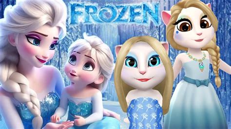 My Talking Angela 2 Frozen Mothersday Elsa Cosplay Youtube